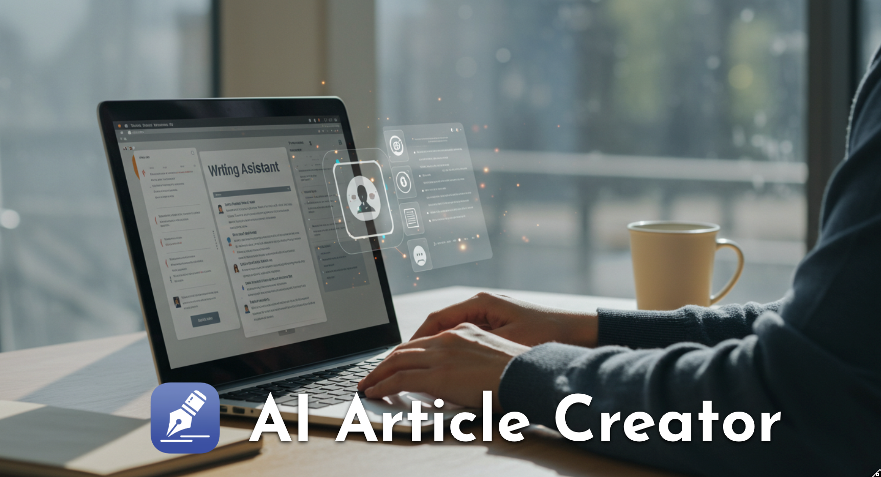 Article Creator アプリケーションのヒーロー画像