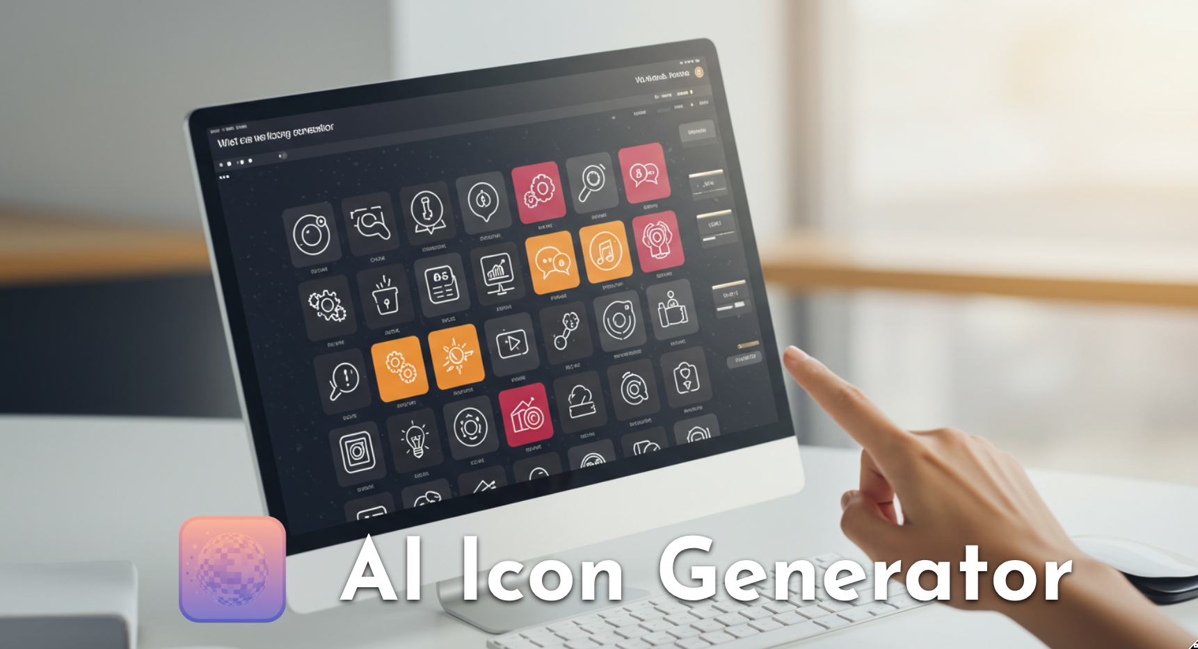 AIアイコン生成イメージ